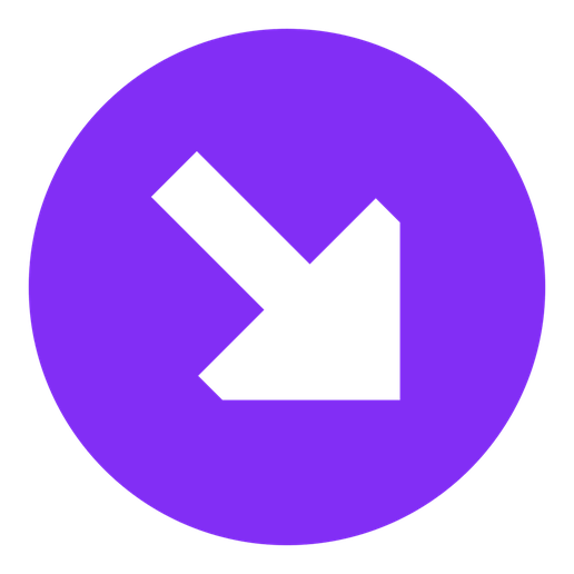 🟣 circle arrow down right STL and SVG・Free STL File for 3D printing and ...