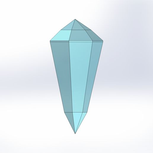 🔮 Modular Lightsaber: Kyber Crystal 1・Free STL File for 3D printing・Cults
