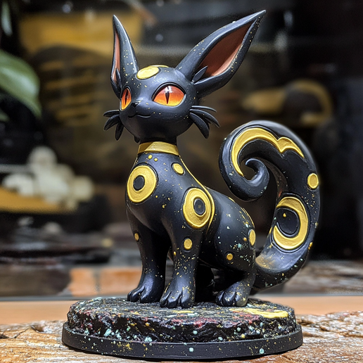 🦸 Umbreon Pokémon Figurine 3D Model・ STL File for 3D printing・Cults