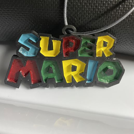 3D printer SUPER MARIO LOGO ORNAMENT・made with cr10・Cults