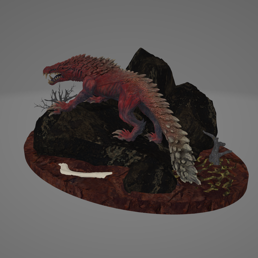👹 MONSTER HUNTER ODOGARON FIGURE・ STL File for 3D printing・Cults