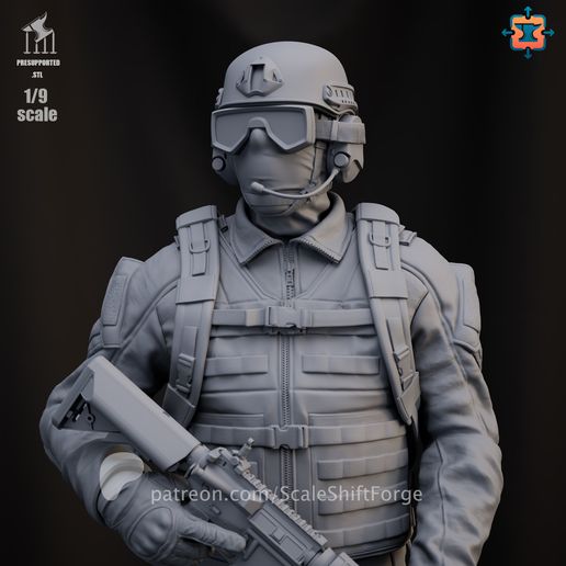 🫡 Modern Soldier Kit・ 3D File for 3D printing・Cults