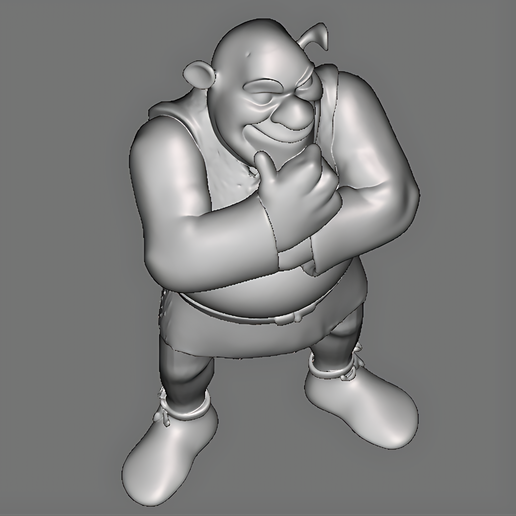 👾 SHREK 3D PRINT MODEL - FAST & SOLID 15CM FIGURE FOR 2.0MM NOZZLE ...