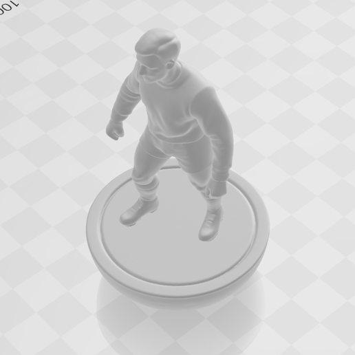 ⚽ Subbuteo player・ STL File for 3D printing・Cults