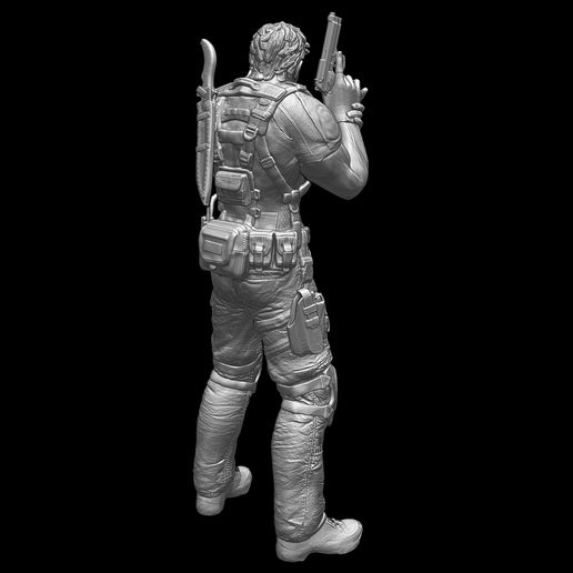 🧟 Chris Redfield Residual Evil 5・ STL File for 3D printing・Cults