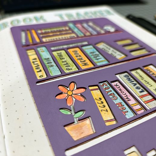 📏 Bullet Journal Bookshelf・Free STL File for 3D printing・Cults