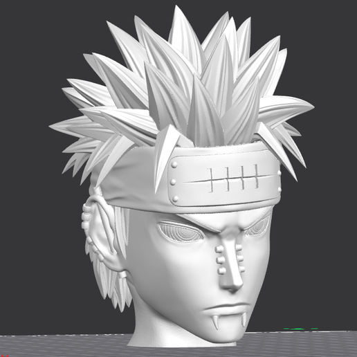👤 Pain Clan Alba Headsculpt Naruto Figure・Arquivo STL para Impressão 3D ...