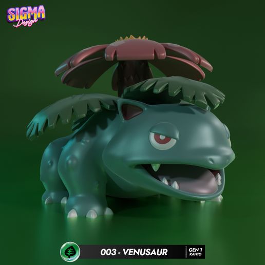 🐉 pack - Bulbasaur ivysaur venusaur mega venusaur・ 3D File for 3D ...