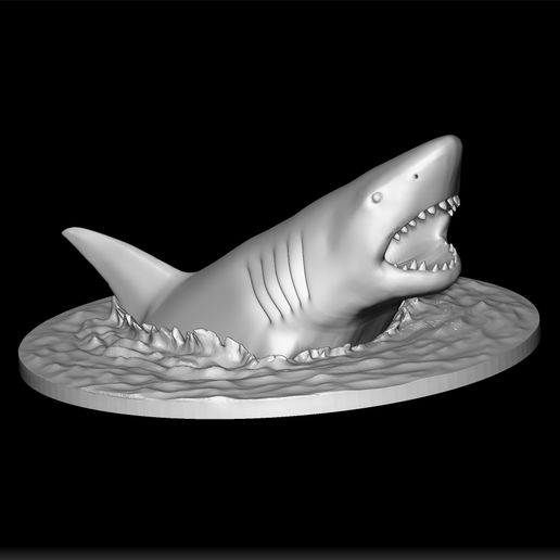 STL file Shark Decorative - 3D Print Shark Sculpture - Elegant Shark ...