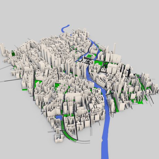 Archivo STL BERLÍN CIUDAD ALEMANIA 🏘️ (DXF)・Objeto para impresora 3D ...