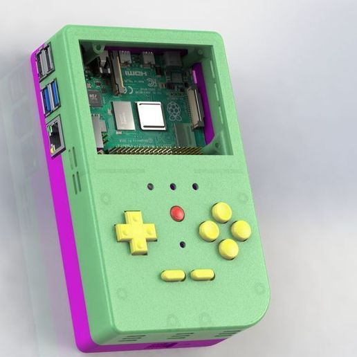 🎮 Pi4 Super Retropiepod・Free STL File for ・Cults