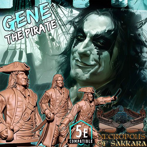 arquivo 3D Gene el Pirata - Miniaturas y bustos de coleccionista de ...