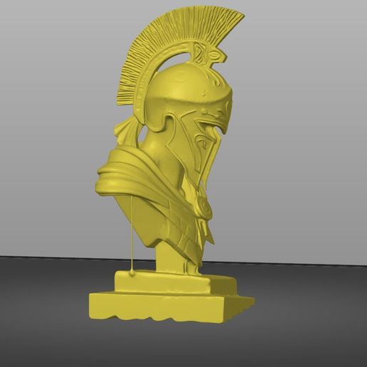 🫡 "The Fallen Centurion" - Ancient Roman Soldier Bust with Gold Drip ...