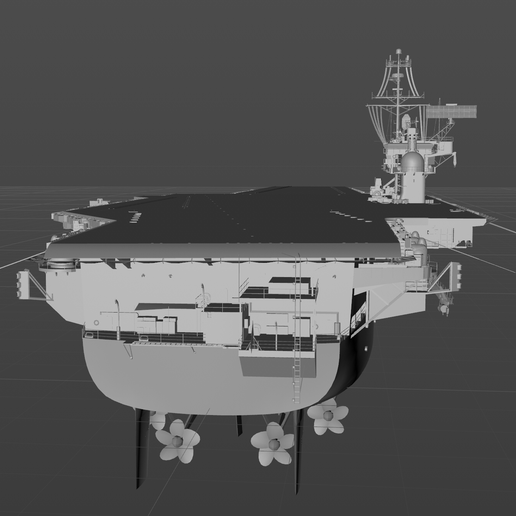 🚢 3D model material of the USS Forrestal・ OBJ File for 3D printing・Cults