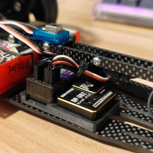 🚁 Quick-Swap RC Receiver & Gyro Mount Tray for Drift Cars (DP-302 / V4 ...