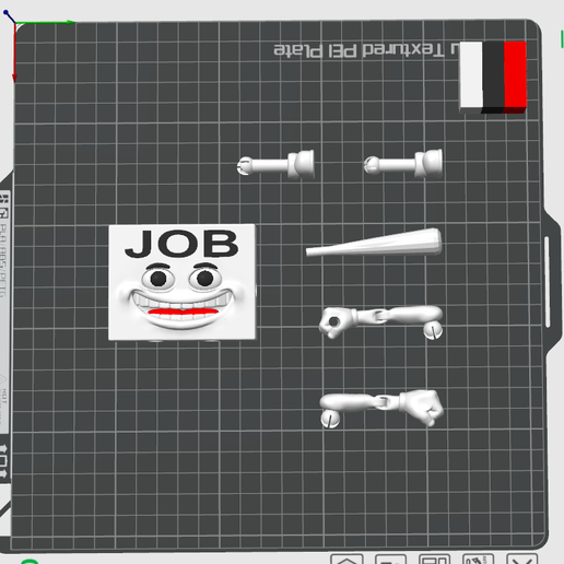 👾 Job Job Job Job Sahur articulated figure・ STL File for 3D printing・Cults