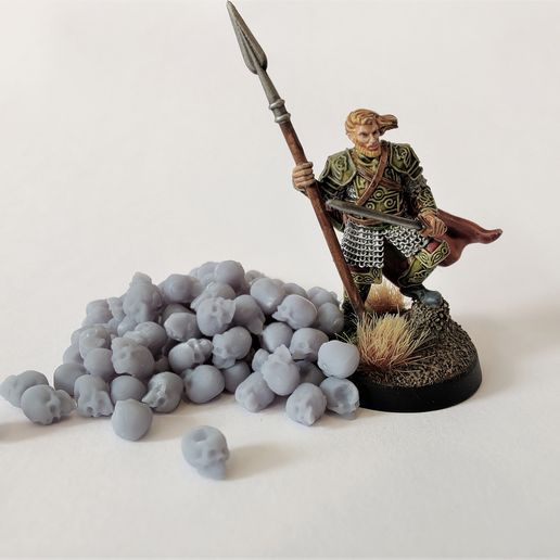 🎨 Easy print and paint SKULLS for Wargaming at 25mm, 28mm, 32mm scales ...