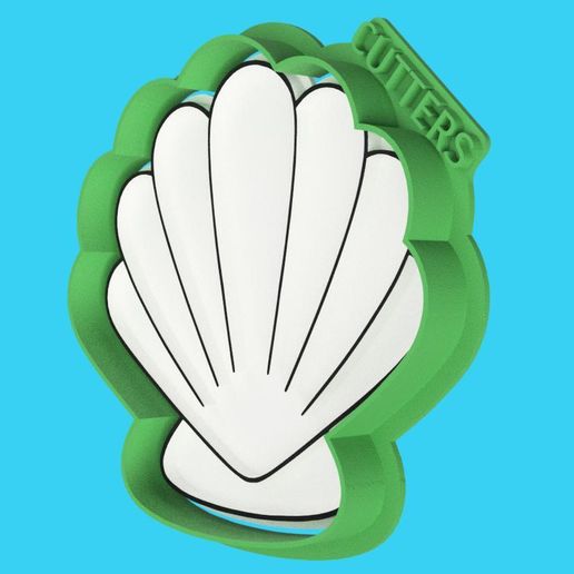 🐚 Scallop Shell Cookie Cutter - Elegant Sea Detail - Cortante Conchita ...