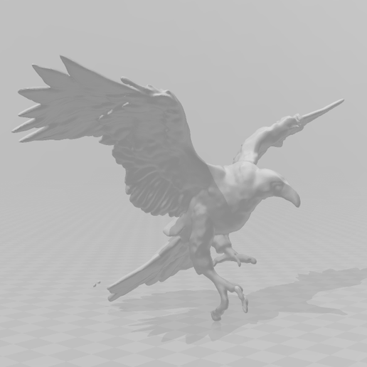 🦅 Majestic Hawk in Flight・ STL File for 3D printing・Cults