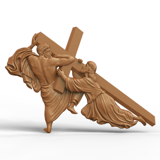 3D file 3D Model STL File for CNC Router Laser & 3D Printer 2519 Jesus ...