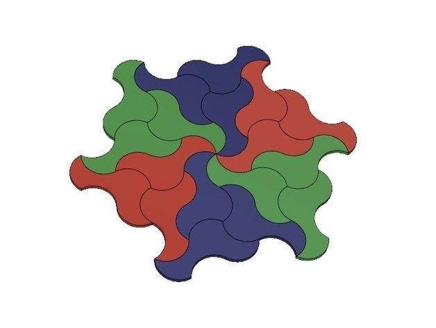 Download free STL file Simple Tessellation • Design to 3D print ・ Cults