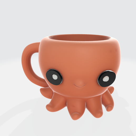 🐙 Cute Octopus Mug – Adorable Tentacle Coffee Cup・ 3D File for 3D ...