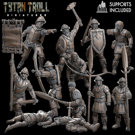 STL file City Guard Bundle - [Pre-Supported] 🏙️ ・3D printing model to ...