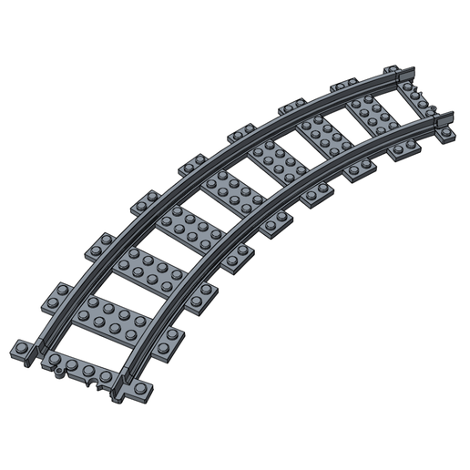 🏙️ Curves R 40 - Lego city trains compatible・ 3D File for 3D printing・Cults
