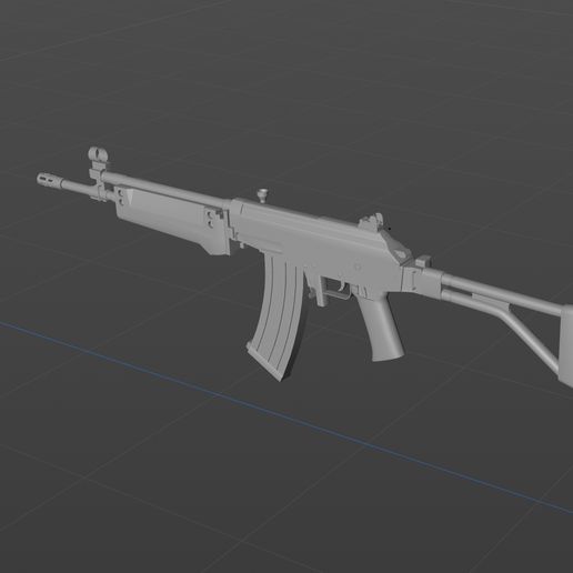 OBJ file South African Vektor R5 rifle digital model 🗺️ ・3D printing ...