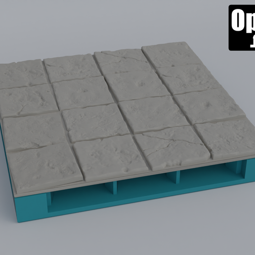 🔒 OPEN LOCK compatible tiles: dungeon floor・Free STL File for ・Cults