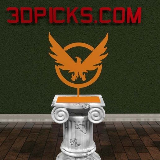 🚩 The Division Emblem.・Free STL File for ・Cults