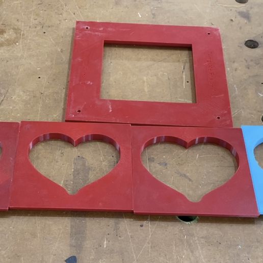 💜 Heart shaped router templates・Free STL File for ・Cults