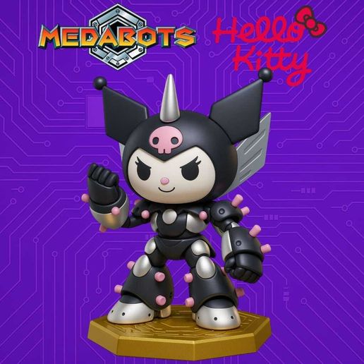 👋 hello kitty X medabots kuromi belzelga・ STL File for 3D printing・Cults