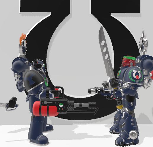 ⚔ Custom 1/18 Ultramarines MKIV and Primaris Destroyers・Free 3D File ...