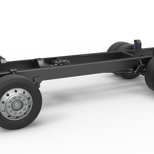3D file Chassis of Big Rig Racing Semi truck Scale 1:25 🚚 ・3D print ...