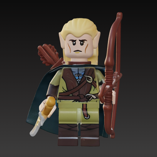 OBJ file LEGO LEGOLAS 🗿 ・Template to download and 3D print・Cults