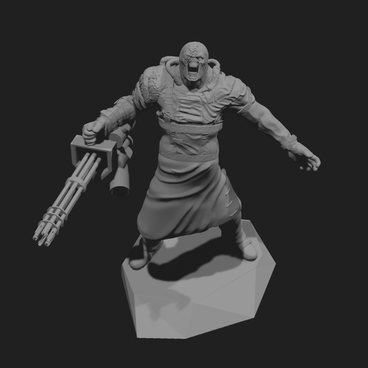 🔫 Nemesis gatling gun RE3・ STL File for ・Cults
