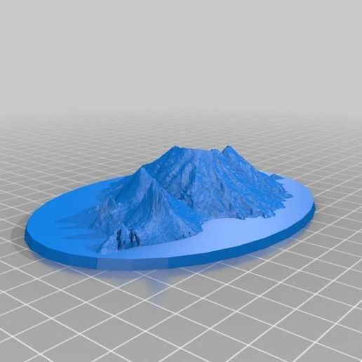 🎲 Flyer Base; ruins - 90 mm x 120 mm・Free STL File for ・Cults