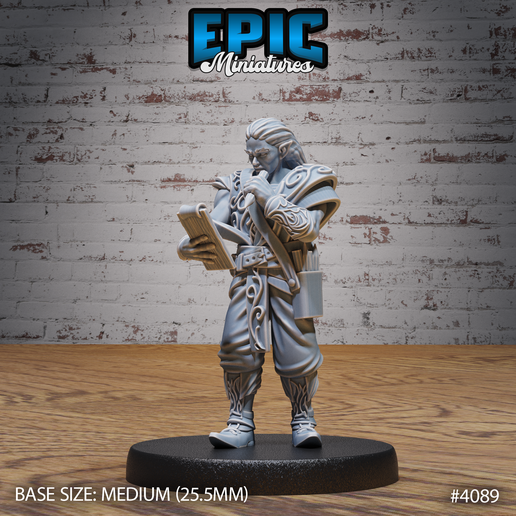 3D file Elf Villager Accountant ‧ DnD Miniature ‧ Tabletop Miniatures ...