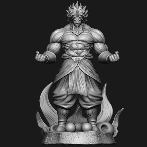 STL file Broly full body 👾 ・3D printing idea to download・Cults