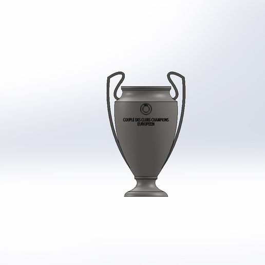 🦶 champions league cup・ STL File for 3D printing and CNC machining ...