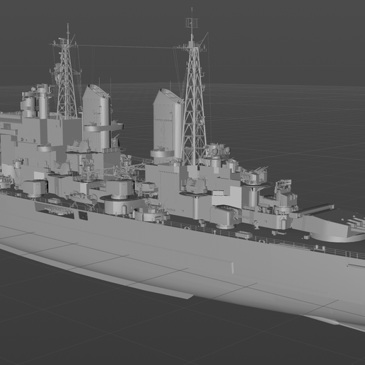 🚢 British cruiser "Monmouth" 3D model material・ OBJ File for 3D ...