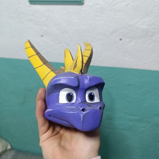 🐉 Dragon Head Spyro・ STL File for 3D printing・Cults
