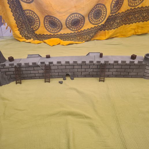 STL file Helm's Deep wall 28 mm scenary 🏰 ・3D printable design to ...