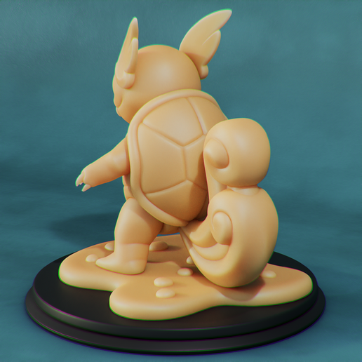 3D file Wartortle | Pokemon fan art 🐉 ・Design to download and 3D print・Cults