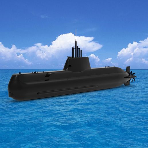 3D file Type 214 submarine 🚢 ・3D printable design to download・Cults