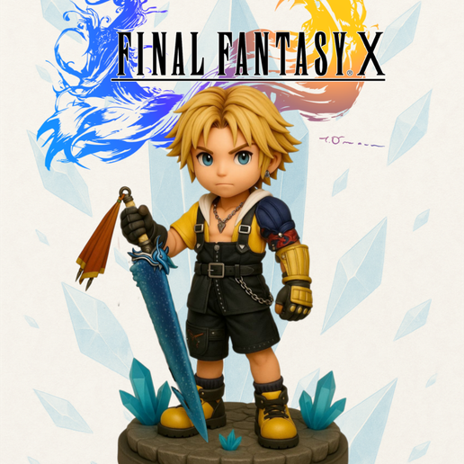 🔚 Tidus Final Fantasy 10・ STL File for 3D printing・Cults