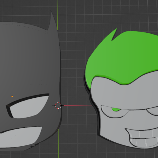 🦸 Diseño de Busto de Superhéroe y Villano: Batman y Joker・Archivo STL ...