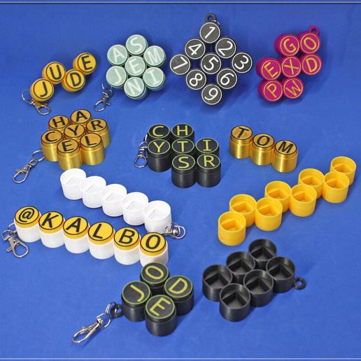 👌 Custom Name & Number Fidget Clicker・ 3MF File for 3D printing・Cults