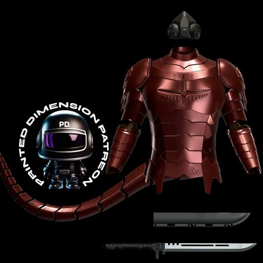 🗡️ KAIJU No. 10 Soshiro Hoshina Armor - Kaiju No. 8・ 3D File for 3D ...